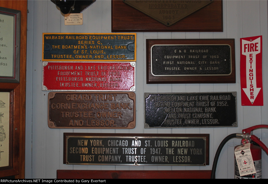 Collection of owner plaques