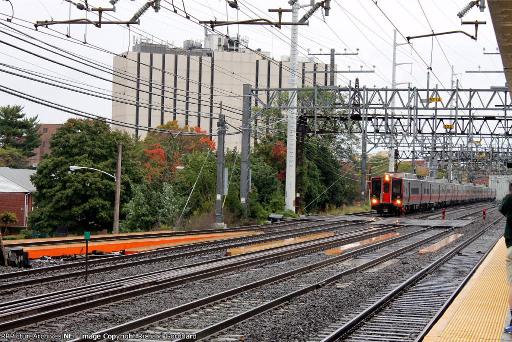 Southbound Metro North train