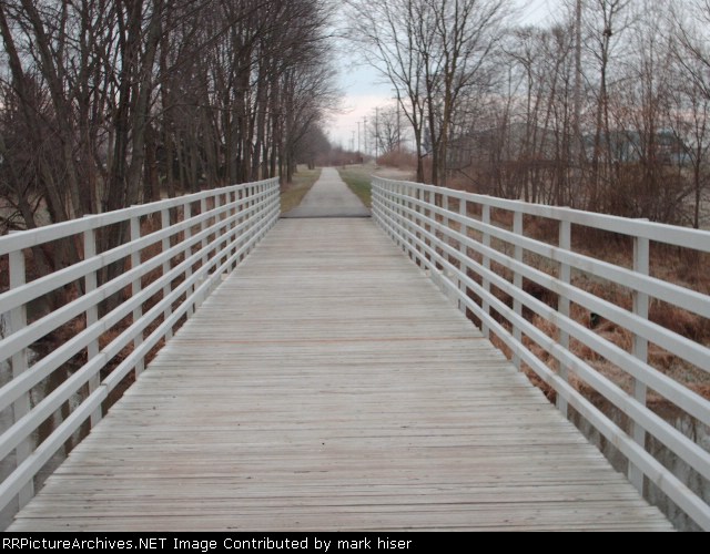 Bike Path bridge looking east.
