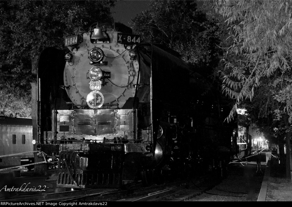 Union Pacific 844 at Night