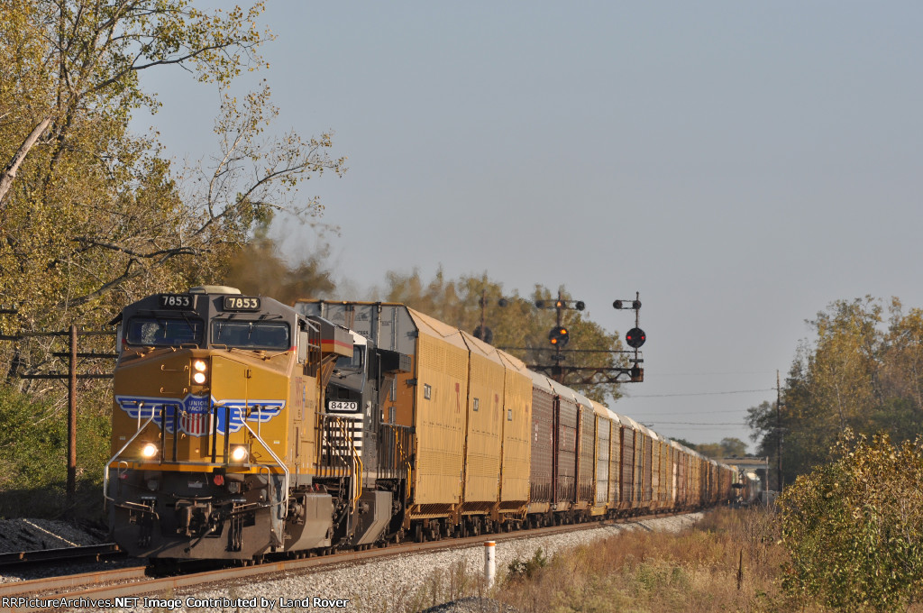UP 7853 On NS I 88 Northbound