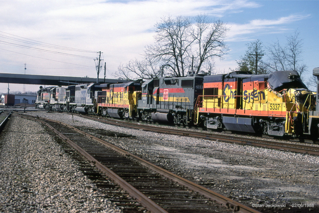 CSXT freight entering Rice Yard