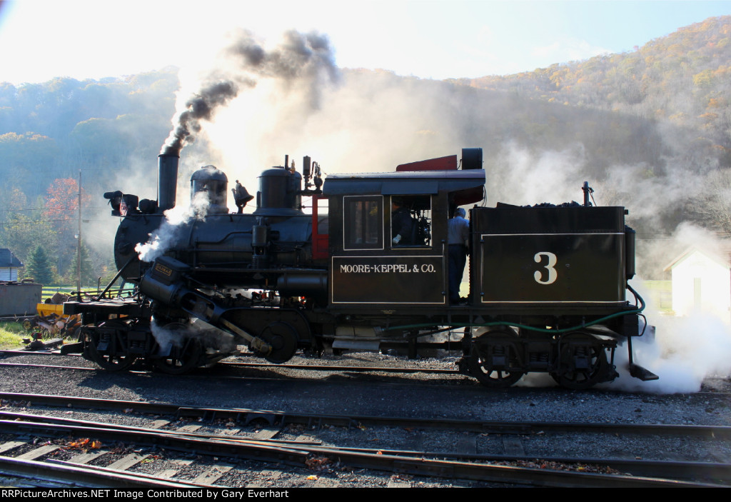"Durbin Rocket" - Moore-Keppel & Co Climax #3 - Durbin Greenbrier Valley RR