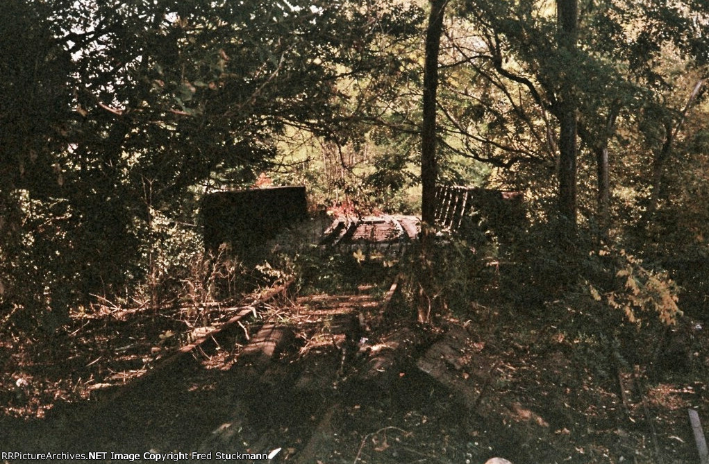 This bridge took the B&O toward the Ohio Edison power plant. A 1989 view.