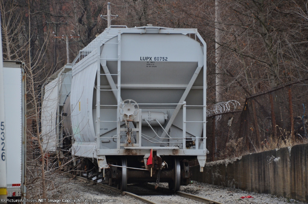 The transfer run is stuck here until a rail is changed out on the main.