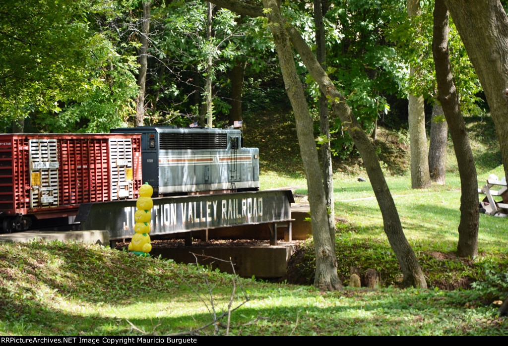 JV Train crossing the valley