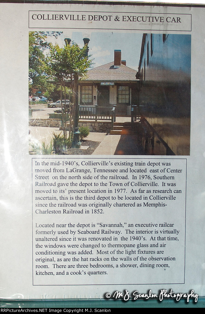 Collierville Heritage Railroad Display