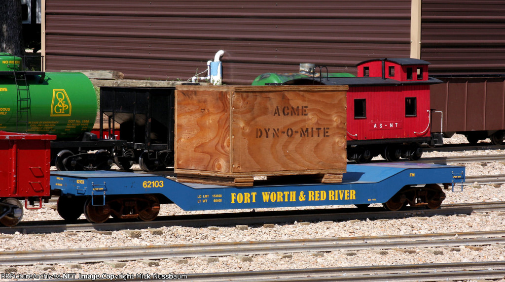 FW&RD depressed center flat car #62103