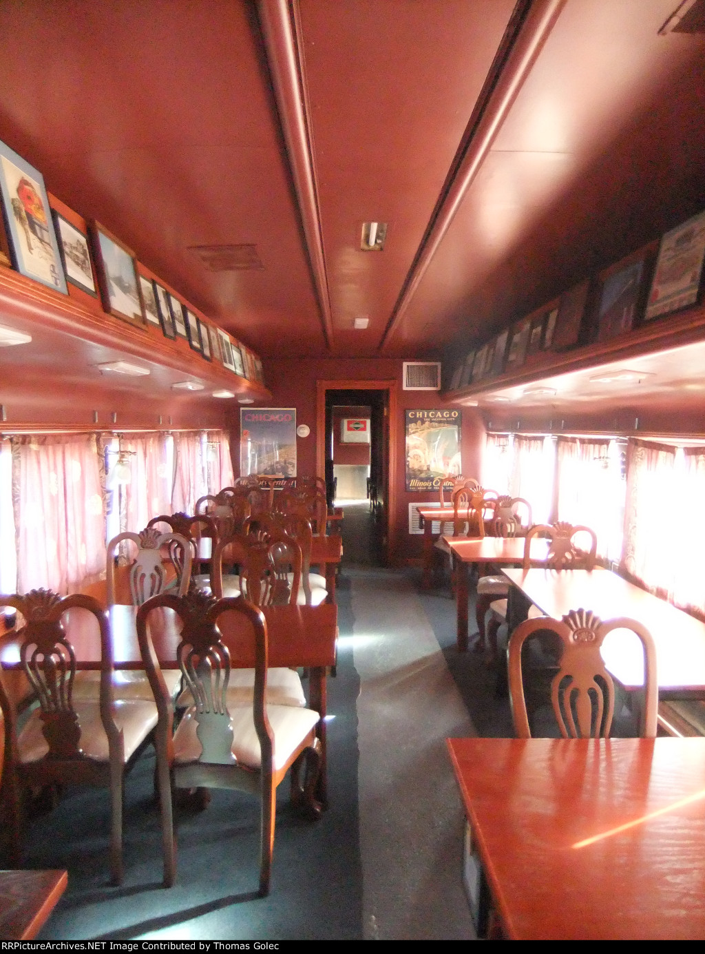 Interior of restored Pullman car