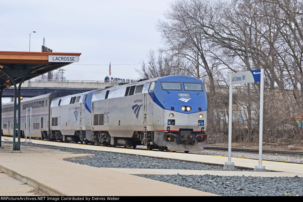 Amtrak 816, CP's Tomah Sub.