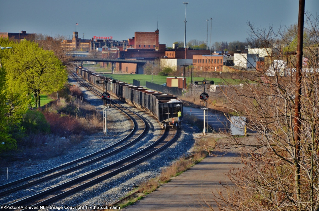 So why is the conductor riding the back of the train?