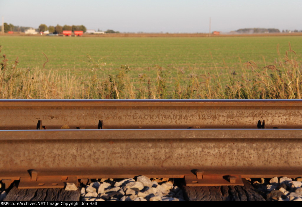 Rail rolled in 1954 still carries the weight of trains on the old DT&I