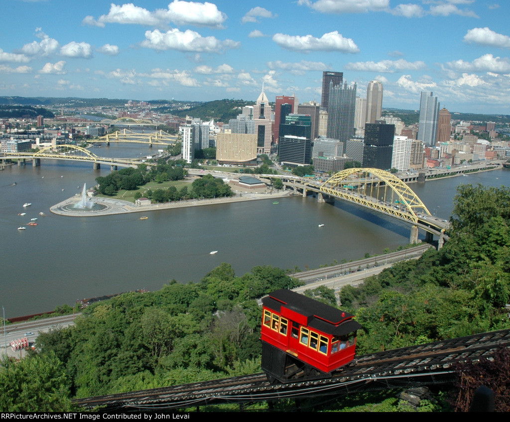 Duquesne Incline and Skyline of Downtown Pittsburgh