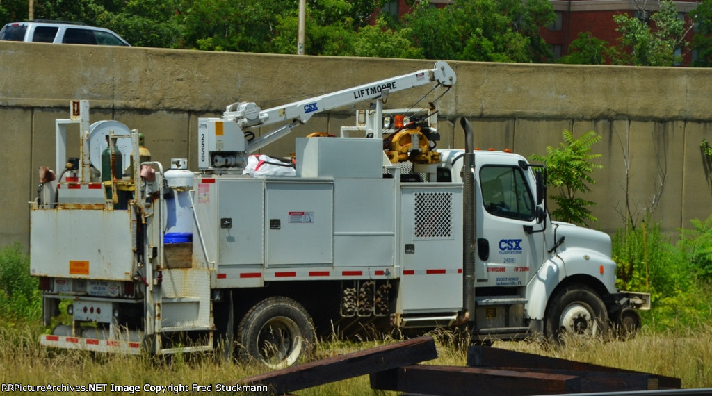 CSX 240151 is stationed here in Cuyahoga Falls.