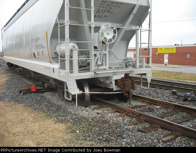 Derailed car on spur for Caldwell County Railroad, the car aparantly ...