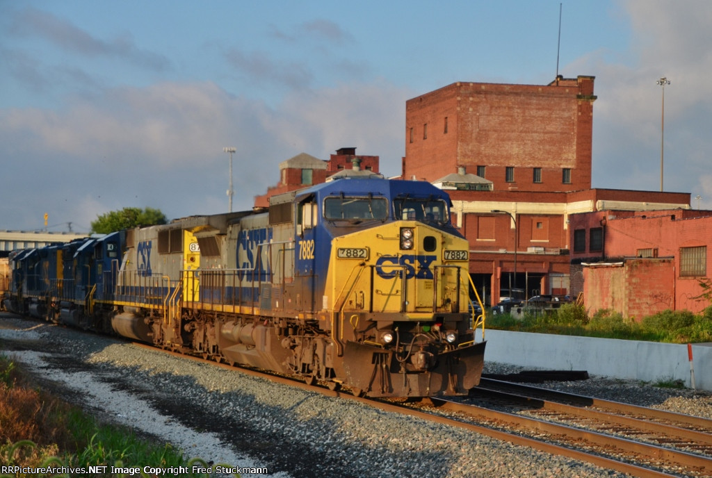 CSX 7882 and the long mixer.