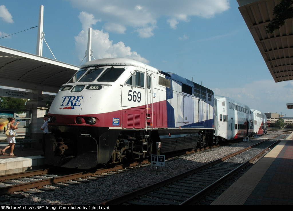 TRE Train # 2973 at Union Station with an F59PHI on the point
