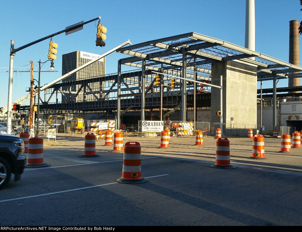 New building progress from 18th St.