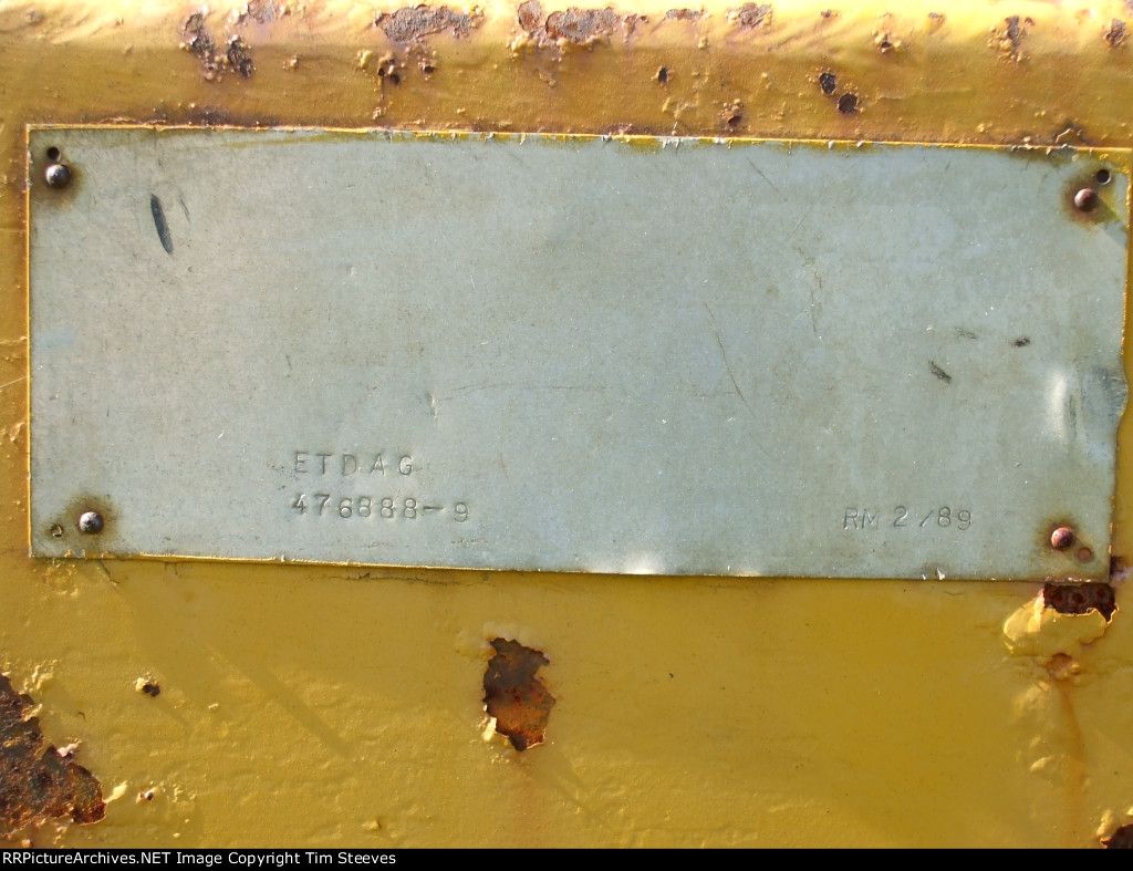 WHRC TT556 Builders Plate