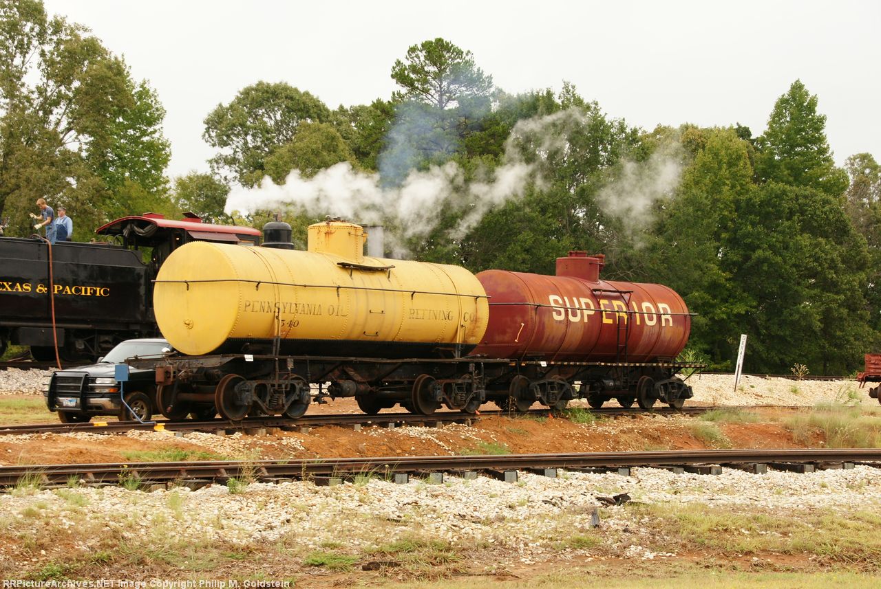 Two old tank cars