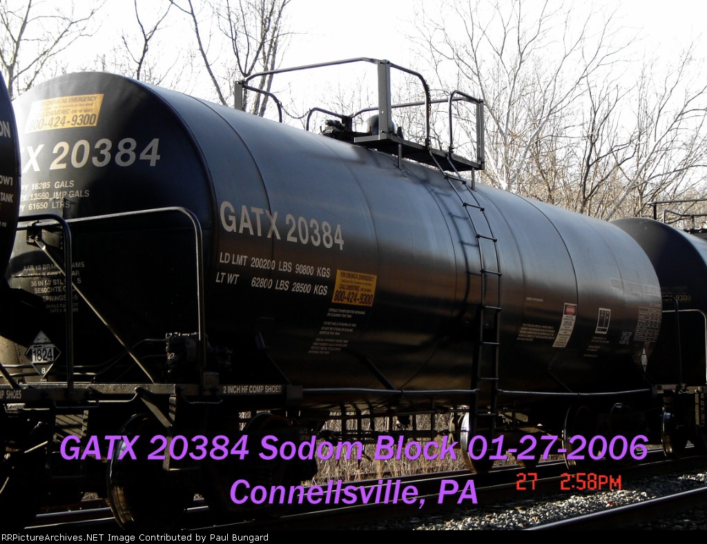 GATX 20384 Tank Car 01/27/2006