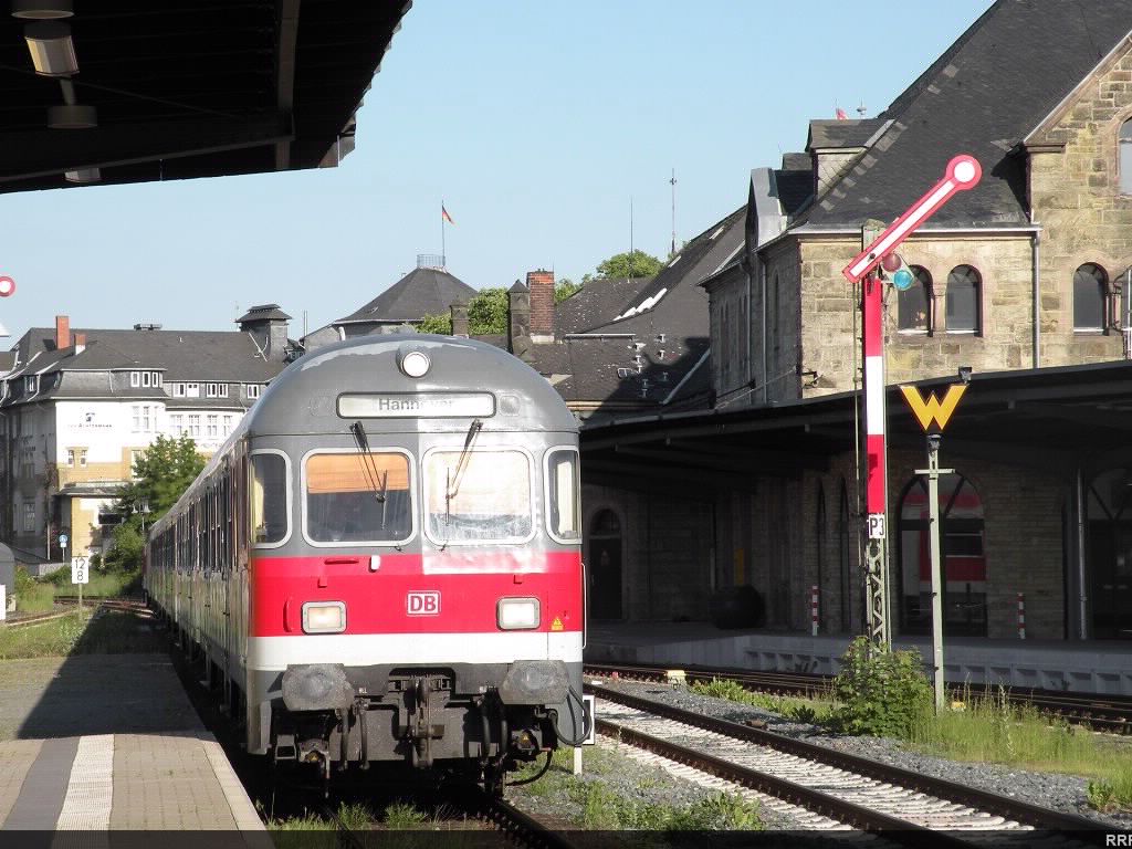Push-pull train arriving at Goslar.