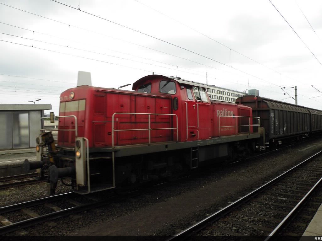 Class 294 Diesel with a local freight.