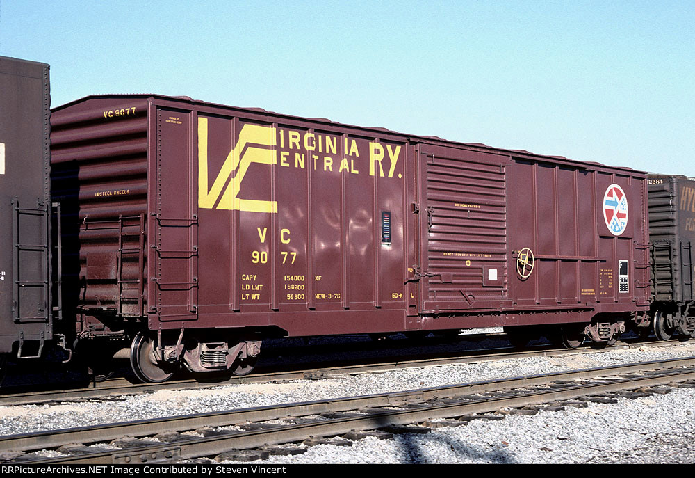 Virginia Central box car #9077