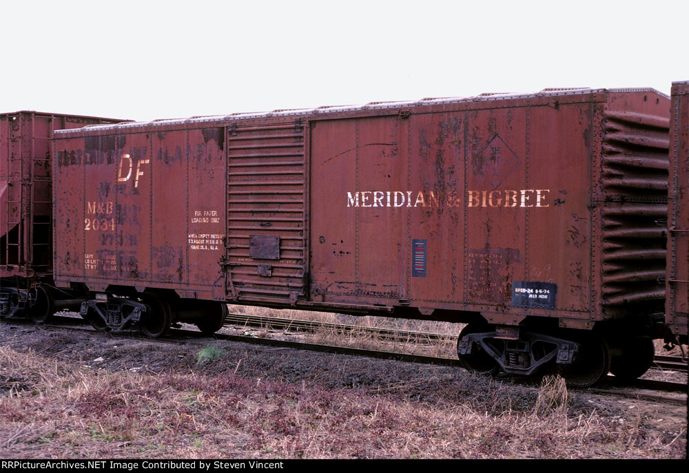 Old Meridian & Bigbee paper box #2034