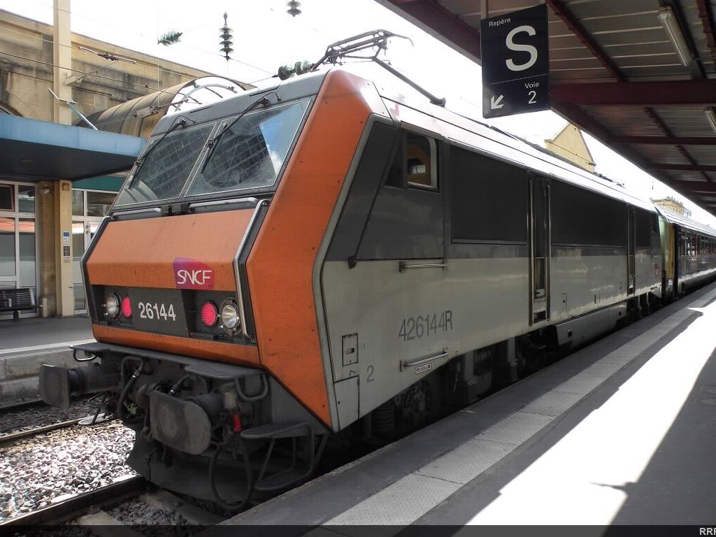 SNCF Class 26000 electric that would push my train to Strasbourg.