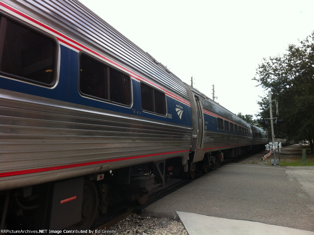 Amtrak 91 Arriving backwards through Ybor City To Tampa's Union Station