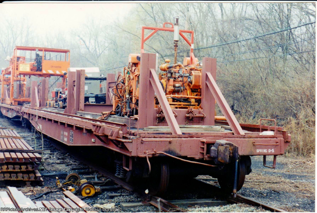 Rail laying train