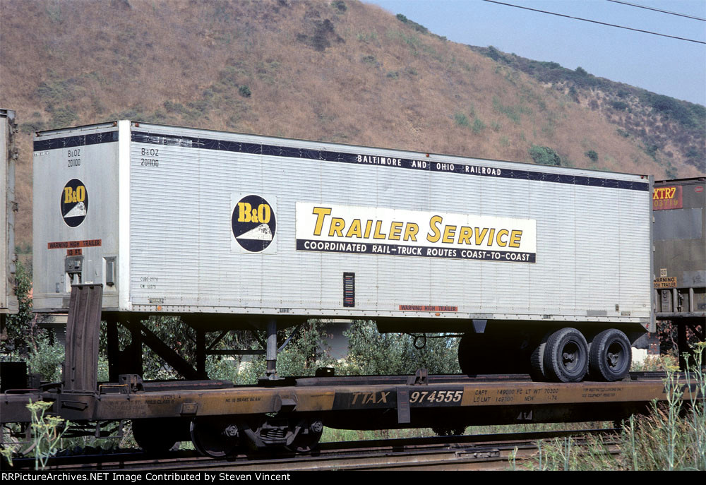 Baltimore & Ohio TOFC Trailer #201100