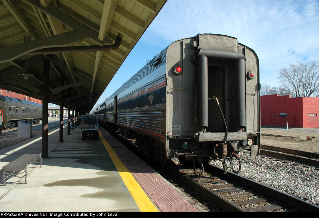 Baggage Car on the rear of Amtrak Train # 92 at RMT