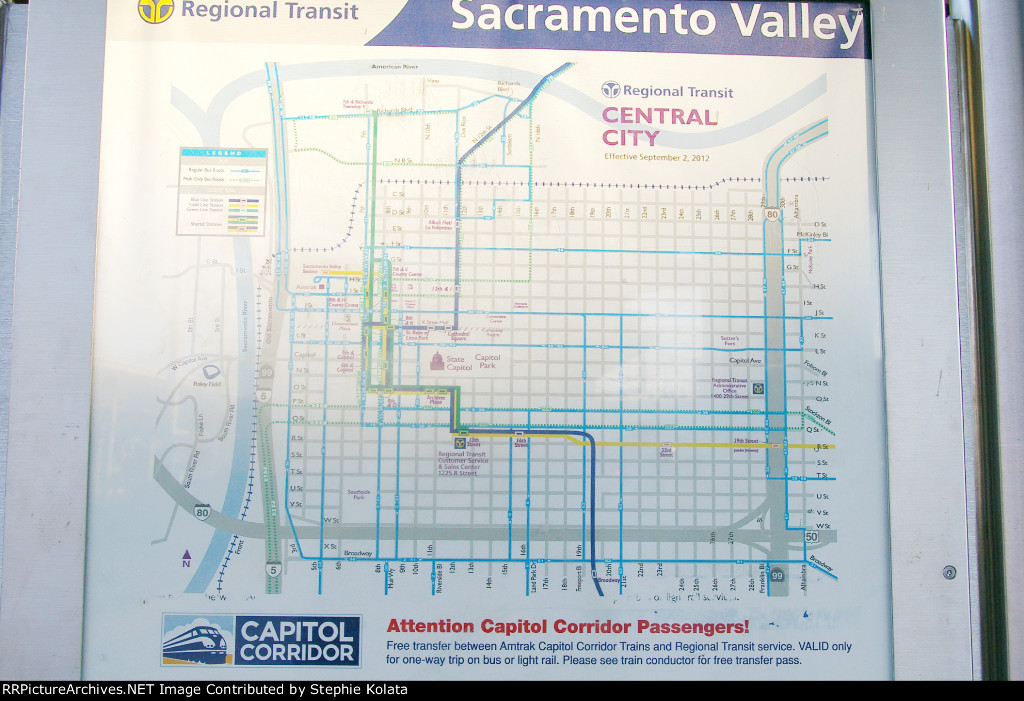 SACRAMENTO REGIONAL TRANSIT MAP