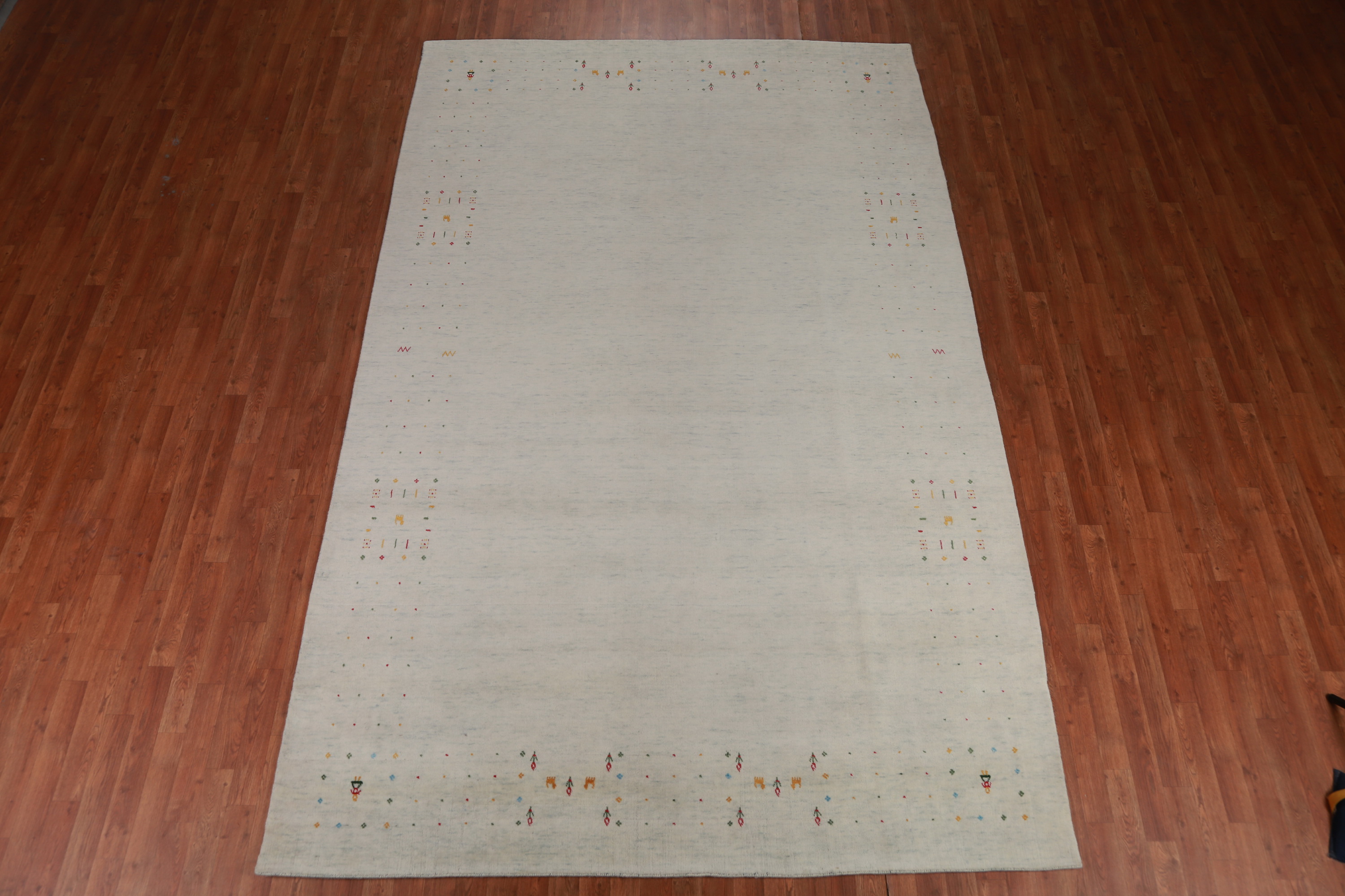 Oriental Gabbeh Indian Rug Ivory Handmade Wool 7x12 ft | eBay