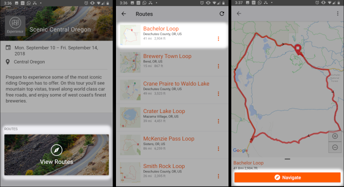 Mobile App - Experiences – Ride with GPS Help Center
