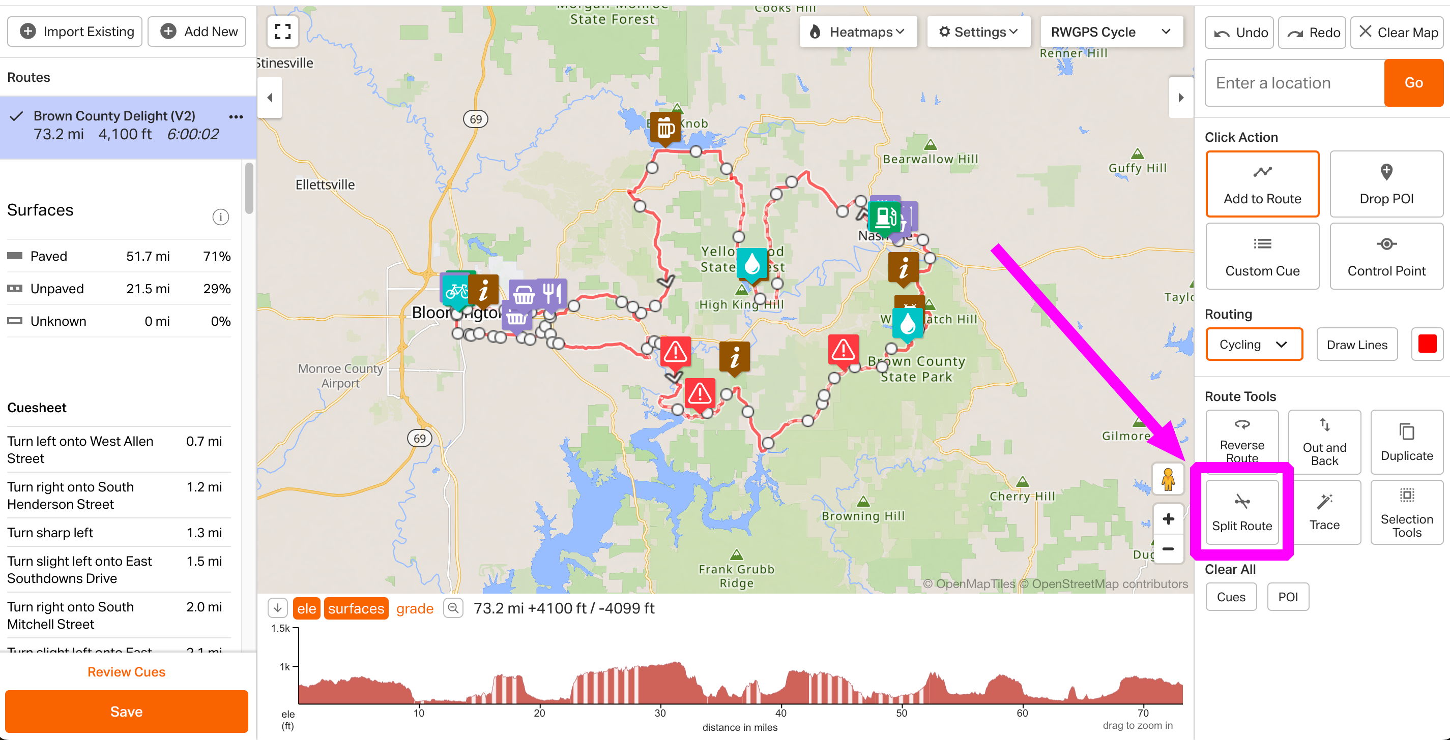 Split, Combine, or Change an Existing Route – Ride with GPS Help Center