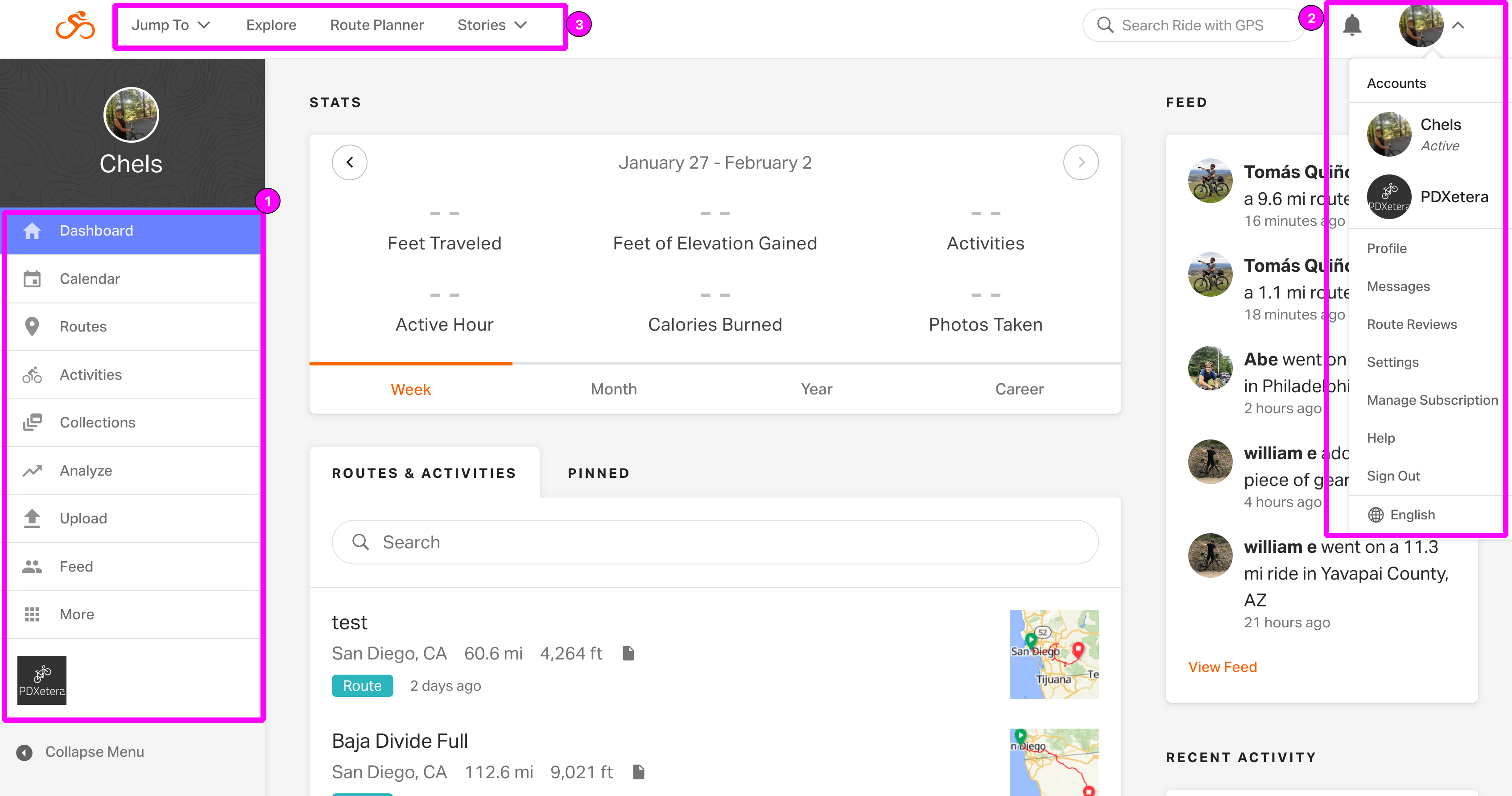 The Ride with GPS Dashboard – Ride with GPS Help Center