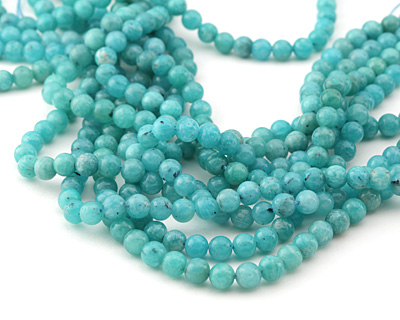 Peruvian Amazonite Round 6mm - Lima Beads