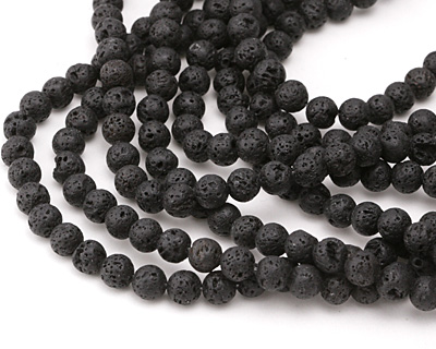 Lava Rock Round 8mm - Lima Beads
