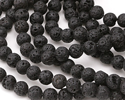 Lava Rock Round 8mm - Lima Beads