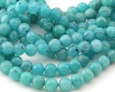 Peruvian Amazonite Round 6mm - Lima Beads