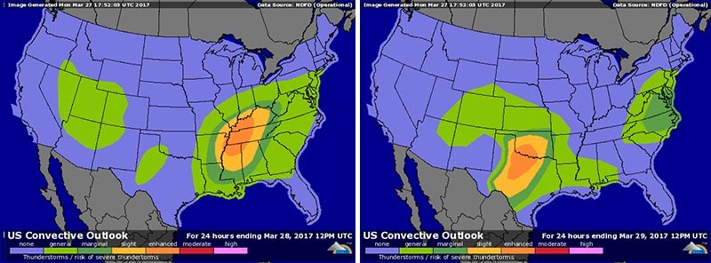 March Going Out with a Weeklong Roar of Severe Weather | Weather ...