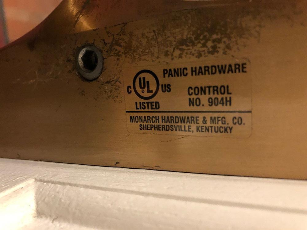 Monarch - Falcon 904H Panic Exit Device Assembly