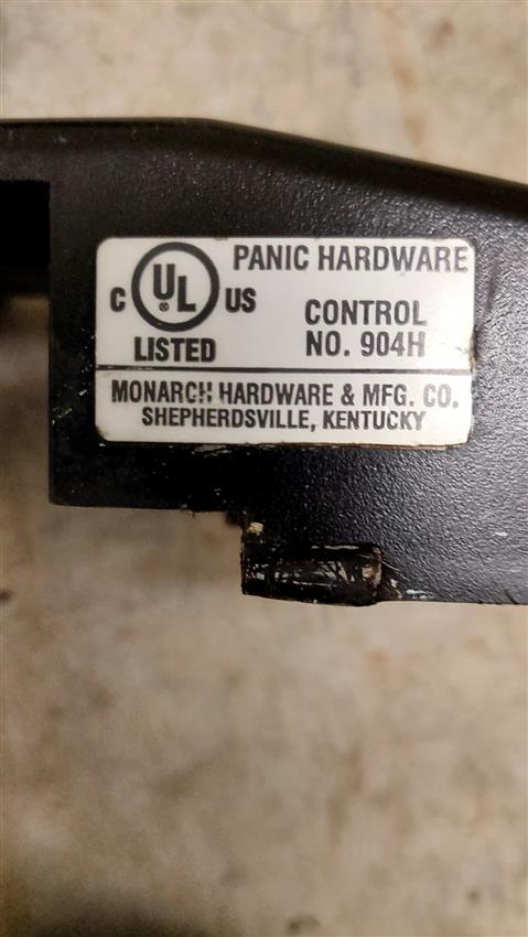 Monarch - Falcon 904H Panic Exit Device Assembly
