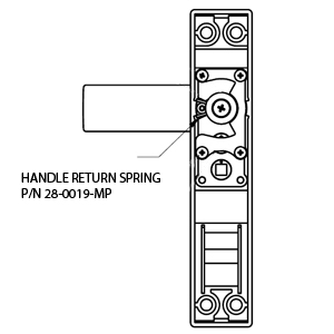Adams Rite 28-0019-MP Handle Return Spring (Package of 10)