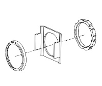 VON DUPRIN 107813 US26D CD/SS Cylinder Mtg Kit
