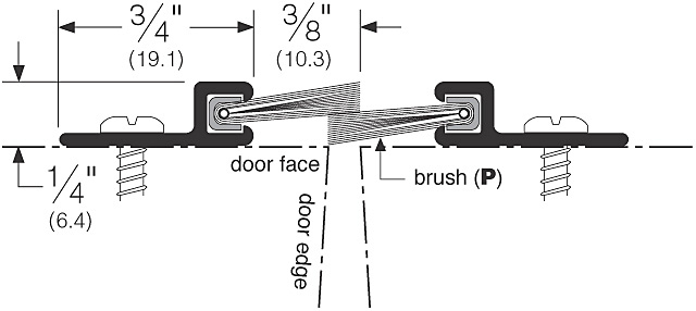 Pemko 18041CSB Double Door Astragal