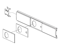 VON DUPRIN 050572 US28 CX99 Cover Plate Kit US28 Finish
